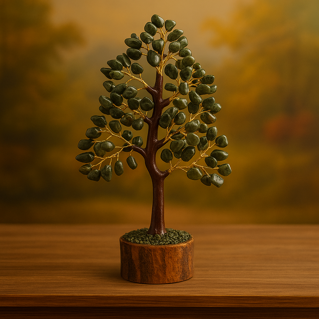 10-11 Inch Pyrite Tree (100 Beads) – Prosperity & Decor– malyam